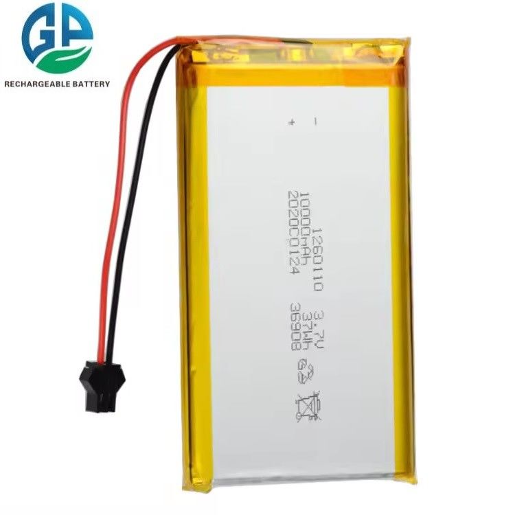 3.7v Lipo batterie Li-polymère rechargeable 1260110 10000mAh 3.7v ...